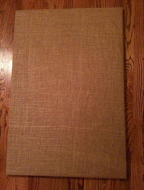 The Langham Project: How To: Make A Burlap Bulletin Board